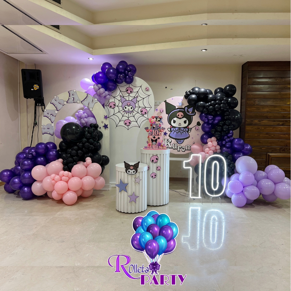 kuromi birthday design | EN - rolletaparty